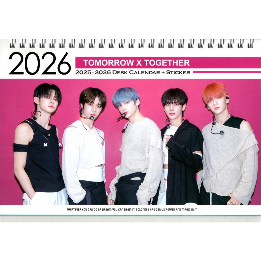 TXT K-POP グッズ 卓上 カレンダー (写真集 カレンダー) 2025~2026年 (2年分) + ステッカーシール [12点セット] :txt12:スター セレクション - 通販 ...