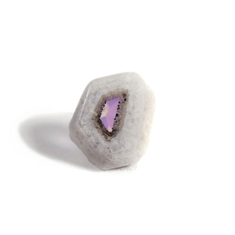 トラピッチェアメジスト Trapiche Amethyst アメシスト 紫水晶 2月 誕生石 天然石 鉱物 1点もの 現品撮影 TA-5 ...