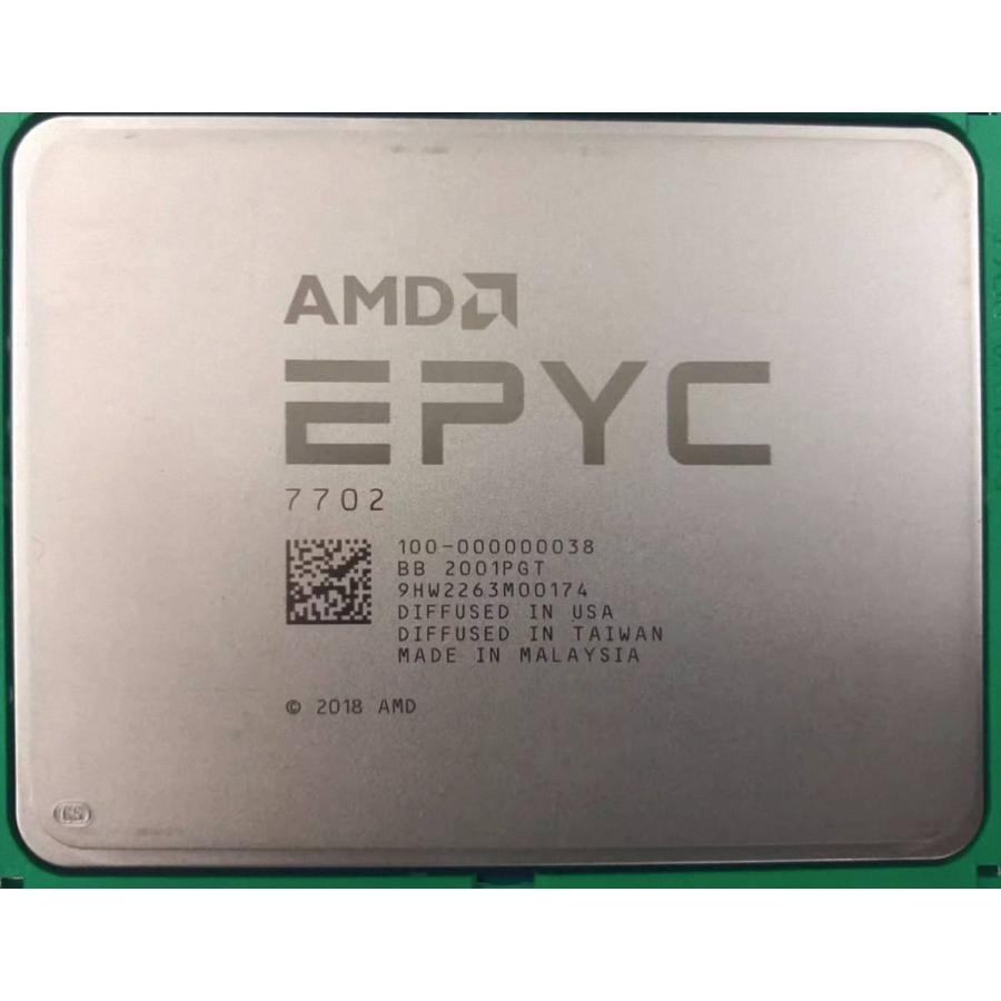 AMD EPYC 7702 64C 2GHz 3.35GHz 256MB Socket SP3 2P 200W : パワーテクノロジーショップ ...