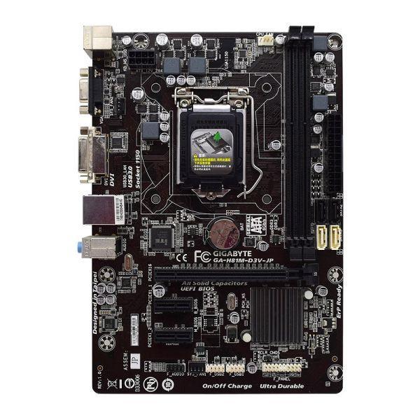 GIGABYTE H81M D3V JP H81 LGA1150 DDR3 MATX OEM Motherboard : パワーテクノロジー ...