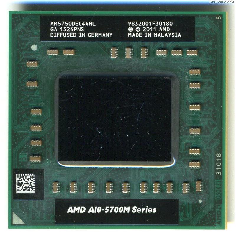 AMD A10 5750M 2.5GHz 35W DDR3-1866 Socket FS1r2 : パワーテクノロジーストア - 通販 ...
