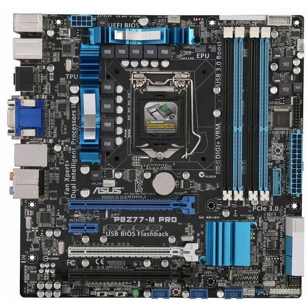 ASUS P8Z77-M PRO LGA 1155 Intel Z77 HDMI SATA 6Gb/s USB 3.0 Micro ATX ...