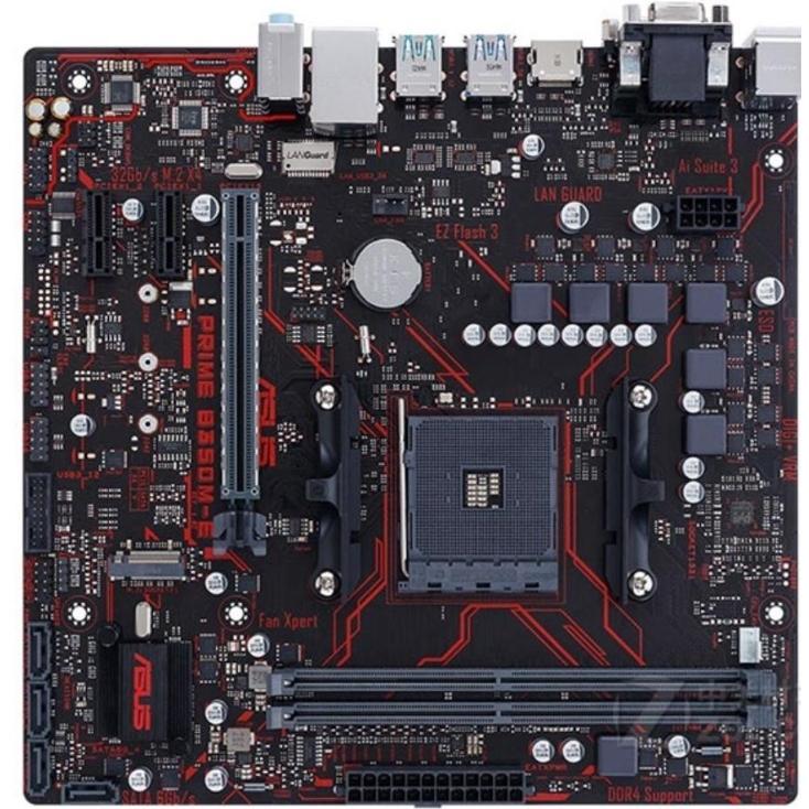 ASUS PRIME B350M-E Socket AM4 DDR4 USB3.0 64GB SATA3 B350 Desktop ...