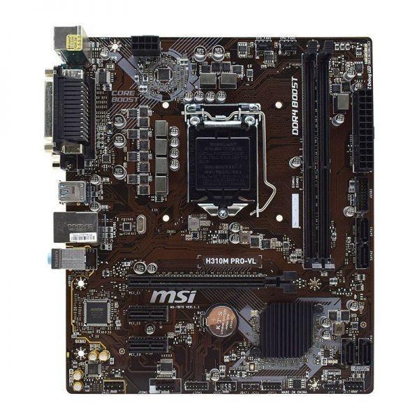 MSI H310M PRO-VL PLUS Intel 8/9th LGA 1151 Micro ATX Motherboard : パワー ...