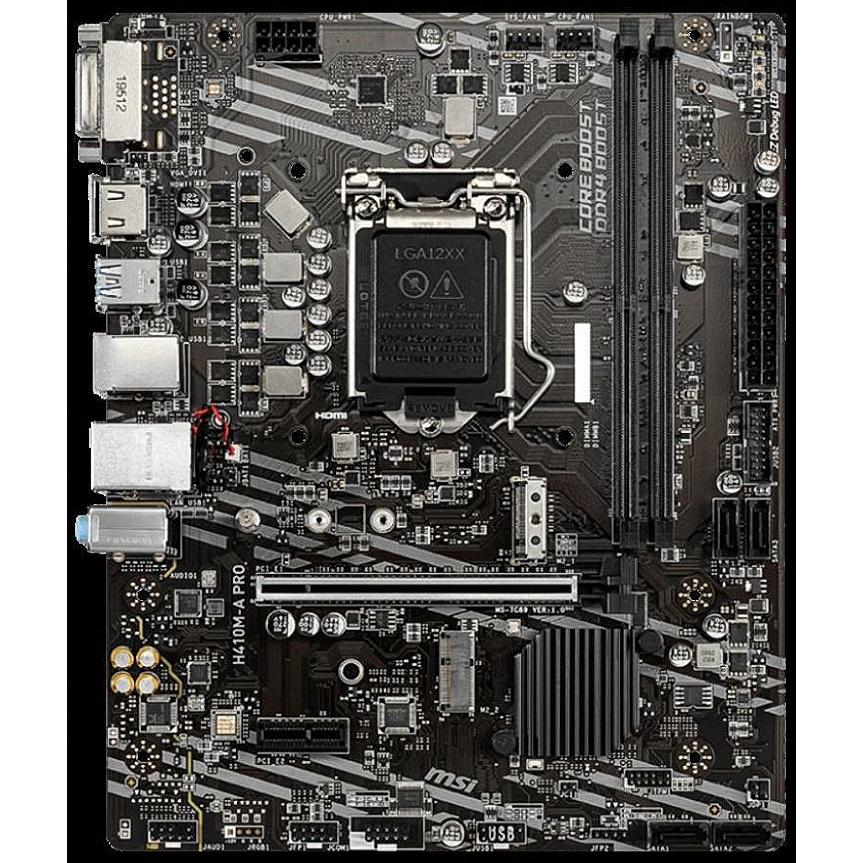 MSI H410M-A PRO LGA 1200 Intel H410 SATA 6Gb/s Micro ATX Intel ...