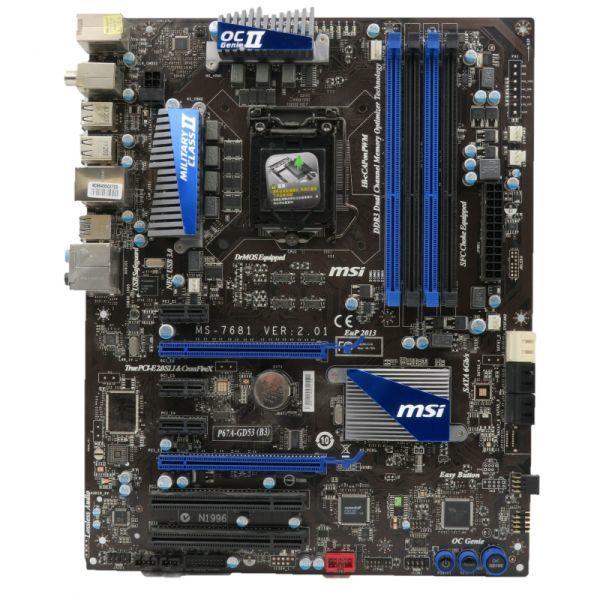 MSI P67A-GD53 (B3) LGA 1155 Intel P67 SATA 6Gb/s USB 3.0 ATX ...