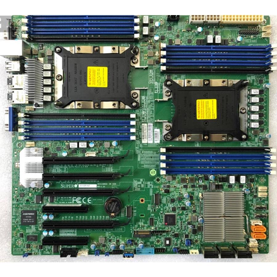 Supermicro X11DPI-NT Server LGA-3647 Motherboard Intel Chipset Socket P : パワーテクノロジーストア - 通販 ...