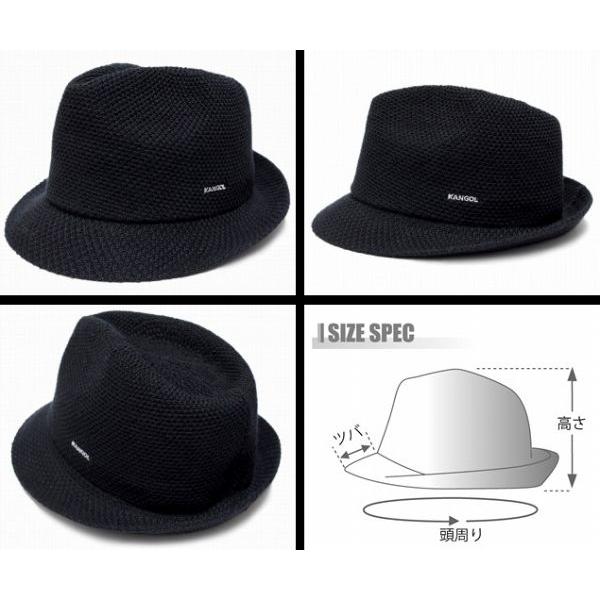 KANGOL KANGOL（カンゴール） 帽子 ハット MOSS STITCH TRILBY, Black : PRAST - 通販 ...