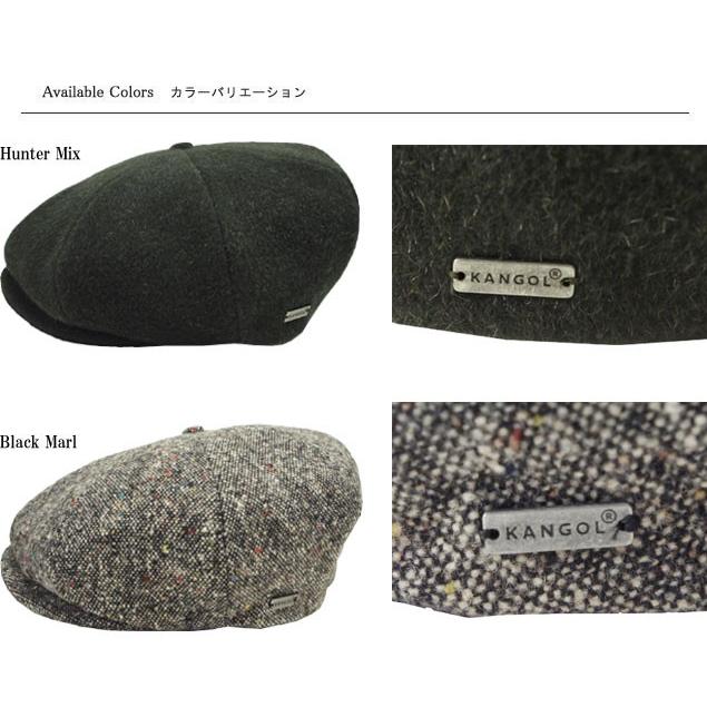 KANGOL（カンゴール） KANGOL Tweed Ripley ツイードリプレイ Hunter Mix Black Marl イタリア製 ...