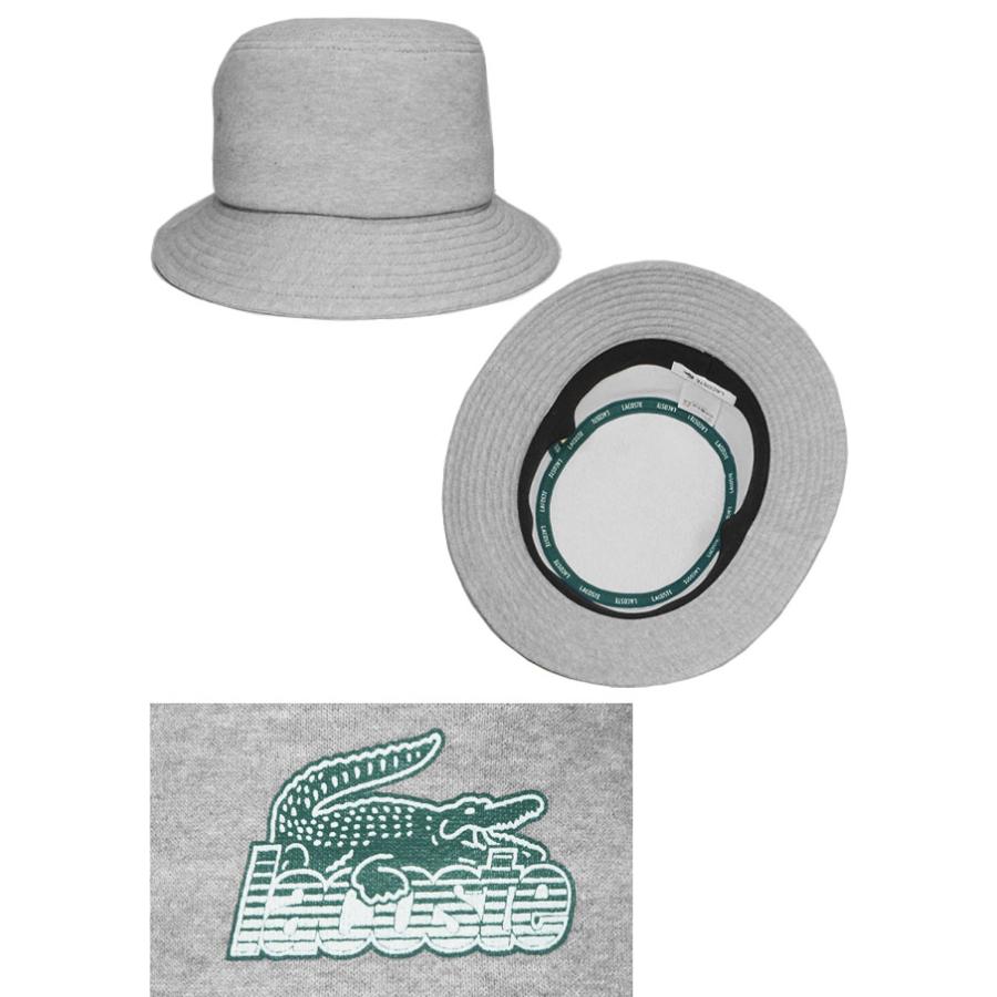 LACOSTE ACOSTE ラコステ L1268 SWEAT BUCKET HAT バケットハット BLACK NAVY GRAY 帽子 ...
