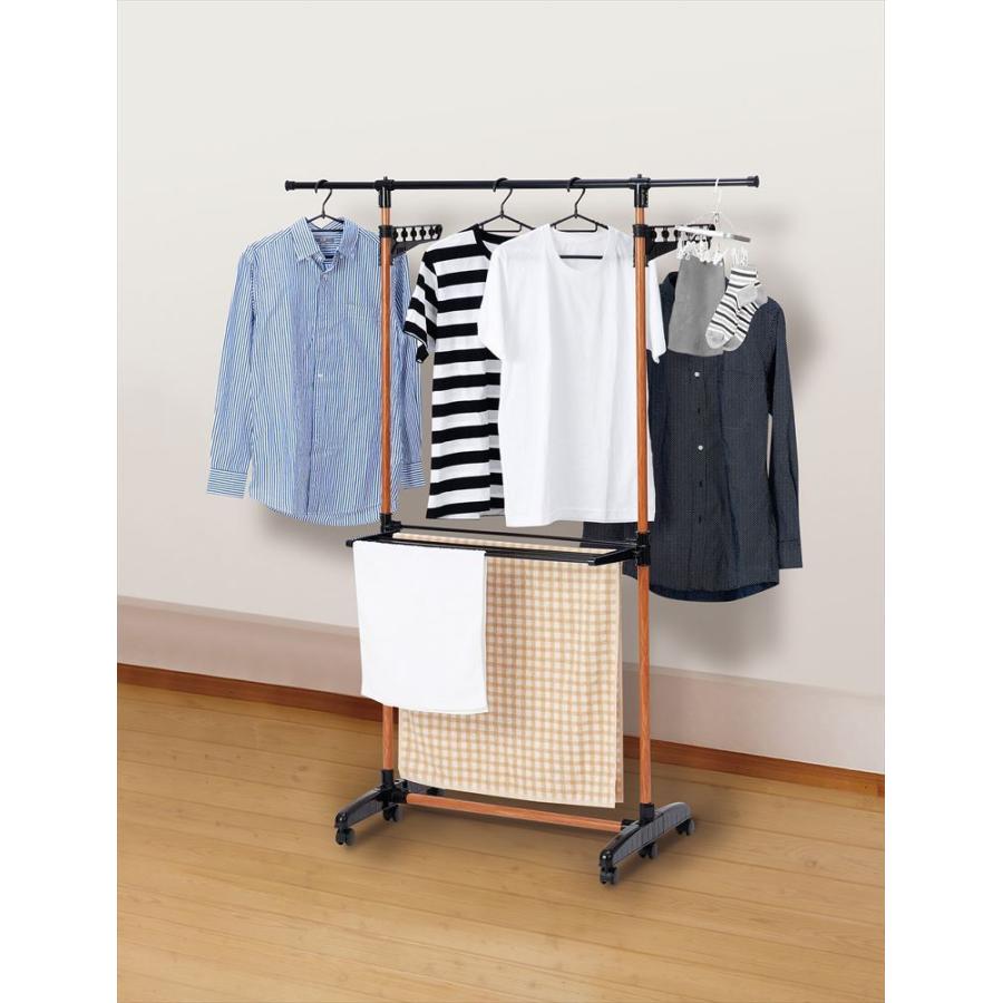 KK 木目調室内物干しH型 4582451300183 室内干し 梅雨 おしゃれ : pratique by kkヤフー店 - 通販 - Yahoo!ショッピング