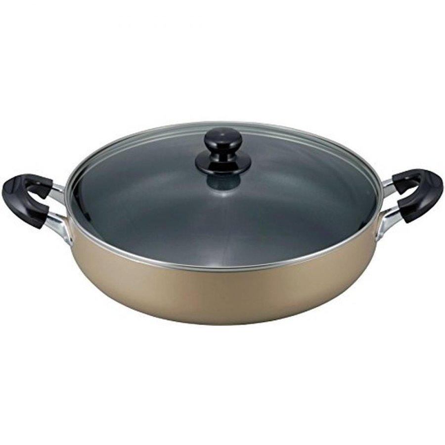 和平フレイズ おおらか鍋IH大型卓上鍋32cm ベージュ 4903779079139 鍋 調理 ガス火 IH : pratique by kkヤフー店 - 通販 - Yahoo!ショッピング