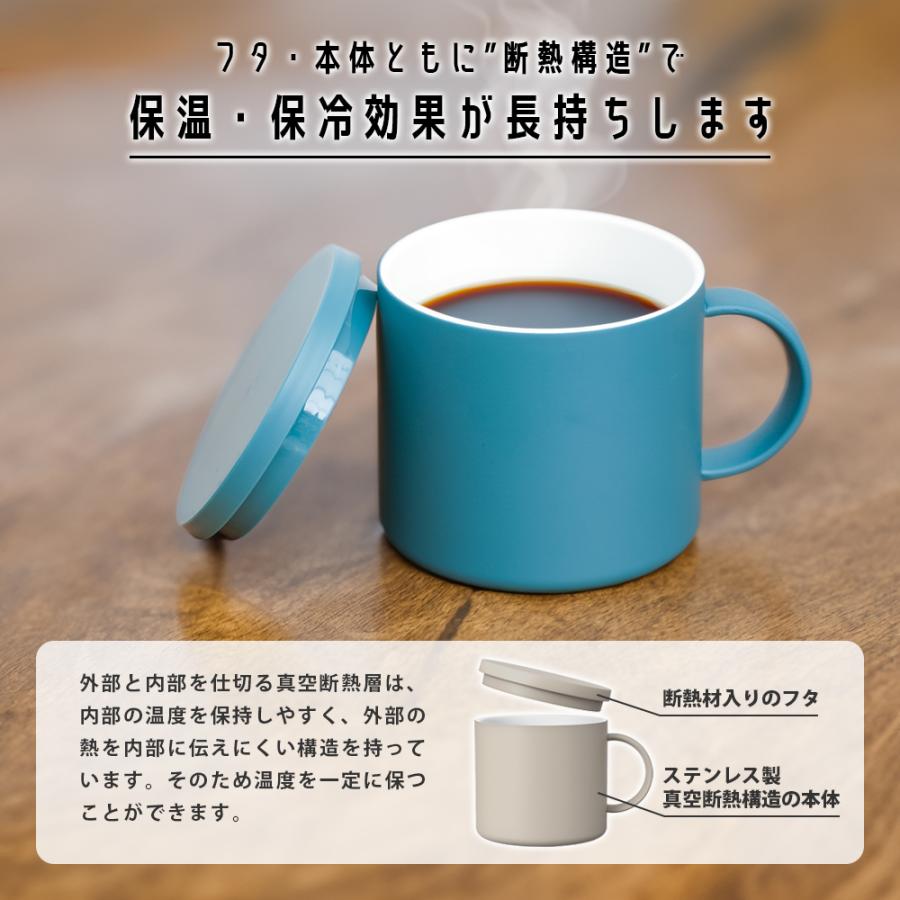 THERMOS（サーモス） アスベル 保温 マグカップ 300ml MG-F300 フタ付 蓋付き フタ 保冷 食洗機対応 マグ ステンレス ...