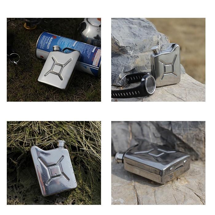 漏斗付属 スキットル スキットルボトル 携行缶 ランタン燃料 日本酒 ウイスキー アウトドア 145ml : Praxia - 通販 - Yahoo!ショッピング