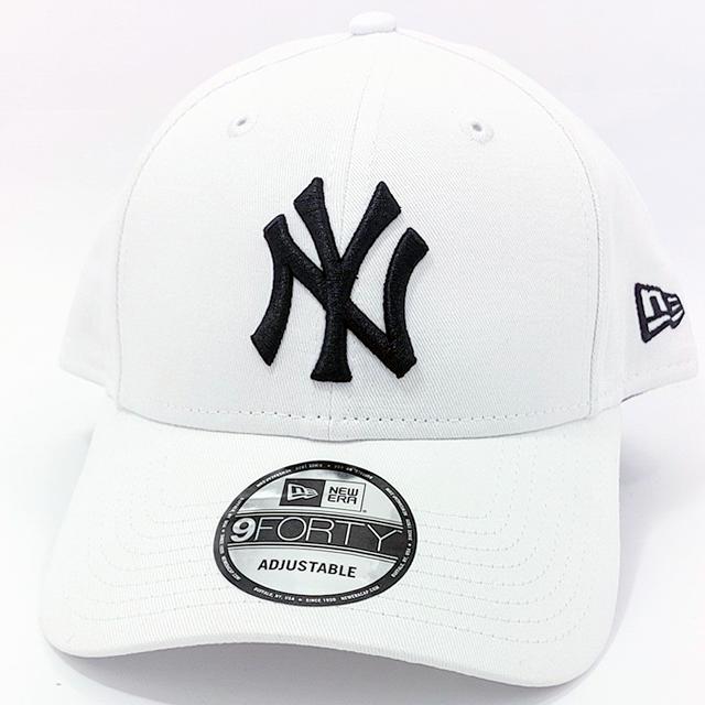 9FORTY NEW ERA ニューエラ ベースボール キャップ メンズ ADJUSTABLE MLB ニューヨーク ヤンキース ホワイト ...