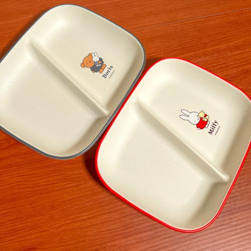 マリモクラフト MIFFY/ミッフィー スクエアワンプレート／ギンガムシリーズ DBM-2377-8 / レッド グレー : ぷりきゅー - 通販 - Yahoo!ショッピング