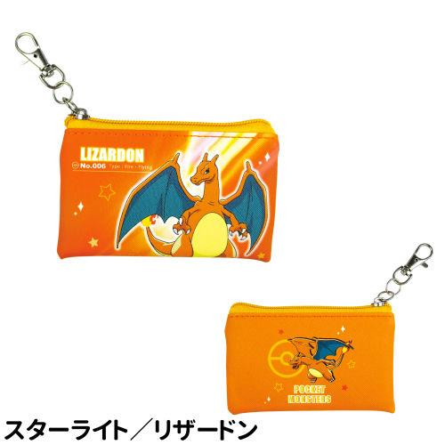 T'S FACTORY ポケットモンスター フラットミニポーチ PM-553389 /スターライト／ピカチュウ リザードン ルカリオ ゲンガー ...