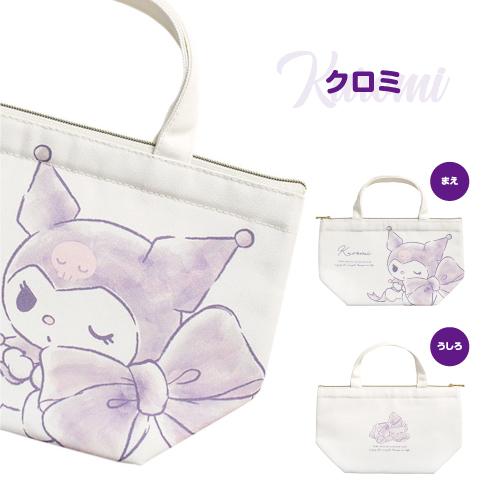 T'S FACTORY サンリオ 保冷帆布ランチバッグ SR-553575 /水彩ビッグリボン／クロミ マイメロディ ハローキティ シナモ ...