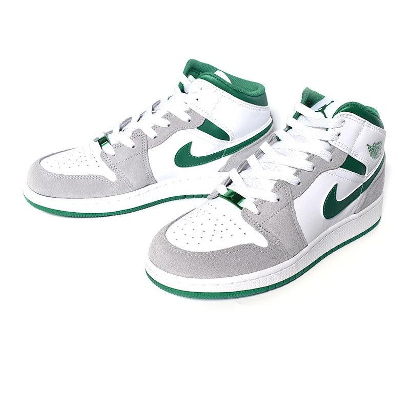 NIKE AIR JORDAN 1 MID SE GS "PINE GREEN" ナイキ エアジョーダン ミッド スニーカー ( パイン ...