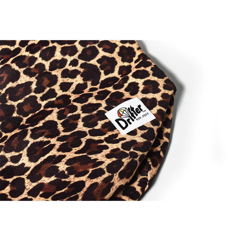 Drifter DRAWSTRING POUCH "LEOPARD" ドリフター ドローストリング ポーチ ショルダーバッグ ( 豹柄 レオパード 鞄 BAG バッグ ナイロン ...