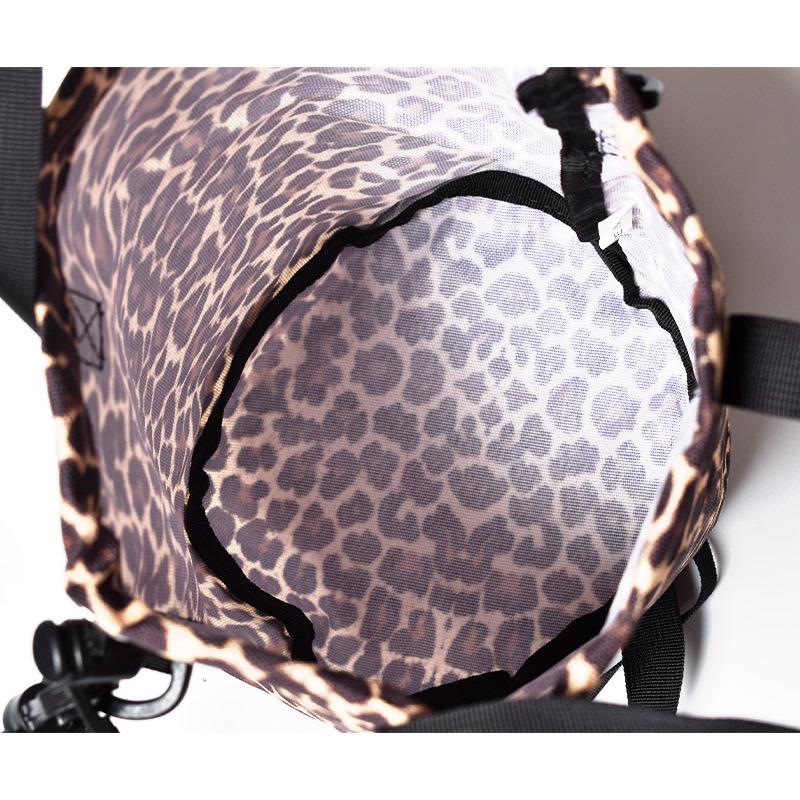 Drifter DRAWSTRING POUCH "LEOPARD" ドリフター ドローストリング ポーチ ショルダーバッグ ( 豹柄 レオパード 鞄 BAG バッグ ナイロン ...