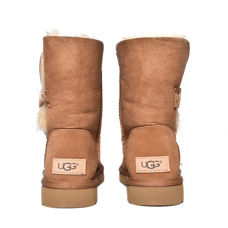 UGG WOMEN BAILEY BUTTON II CHESTNUT アグ ムートンブーツ ベイリー ボタン 2 レディース ( ベージュ ...