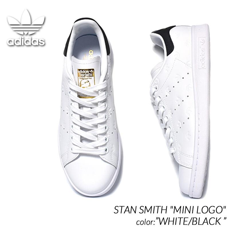 adidas Originals STAN SMITH "MINI LOGO" WHITE/BLACK アディダス スタンスミス スニーカー ...