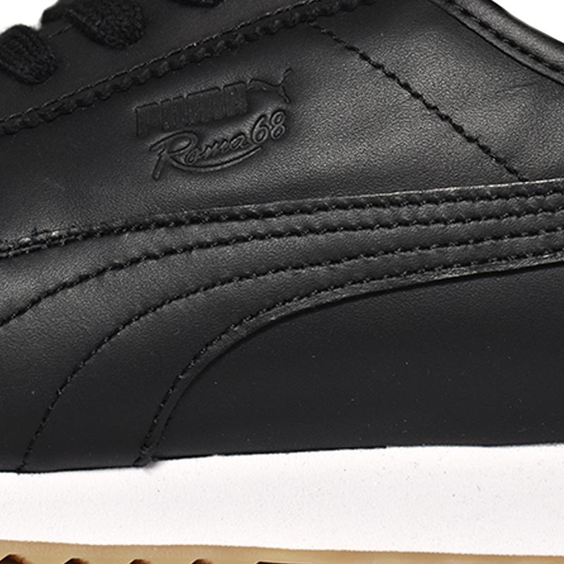 PUMA ROMA LEATHER "BLACK GUM" プーマ ローマ レザー 68 スニーカー ( 黒 ブラック ガムソール メンズ ...