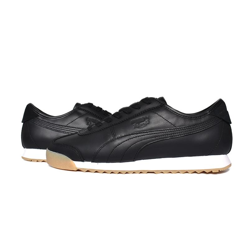 PUMA ROMA LEATHER "BLACK GUM" プーマ ローマ レザー 68 スニーカー ( 黒 ブラック ガムソール メンズ ...