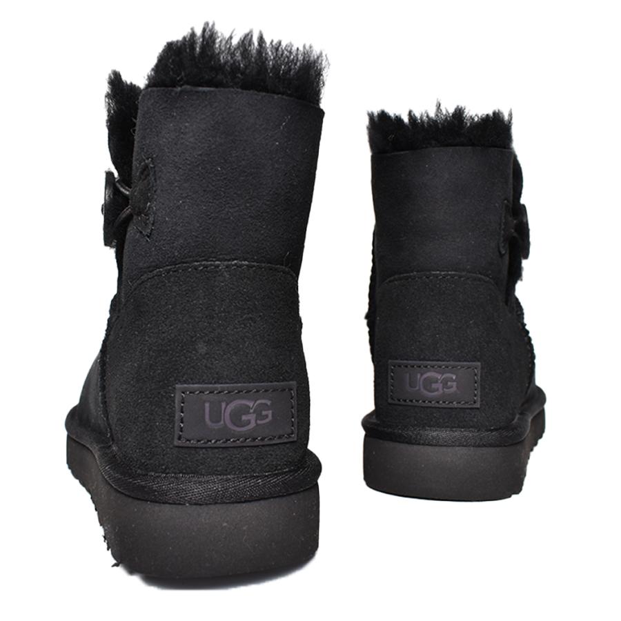 UGG WOMEN MINI BAILEY BUTTON II "BLACK" アグ ウィメンズ ムートンブーツ ミニ ベイリー ボタン 2 レディース ( 黒 ブラック BOOTS ...