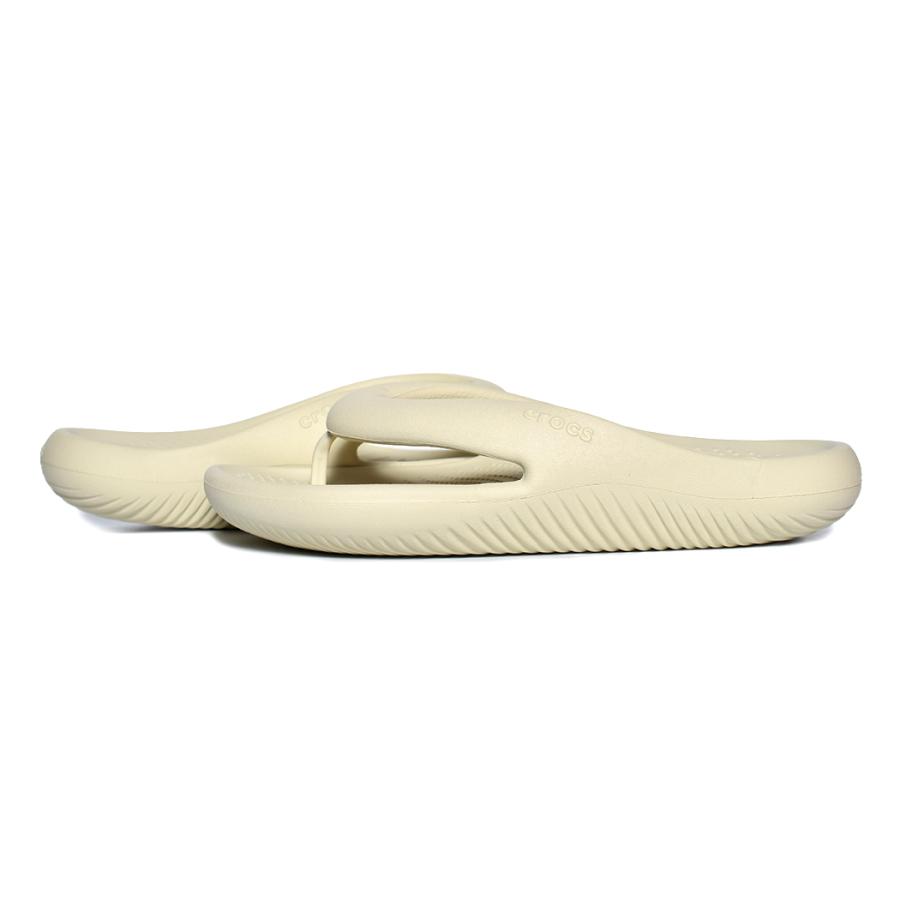 crocs MELLOW RECOVERY FLIP "BONE" クロックス メロウ フリップ ( 白 ホワイト ベージュ サンダル ...