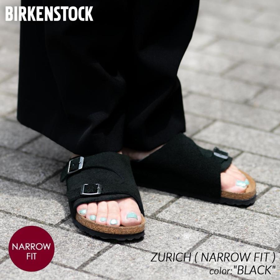 BIRKENSTOCK ZURICH ( NARROW FIT ) "BLACK" ビルケンシュトック チューリッヒ スエード サンダル レディース ウィメンズ 黒 ブラック SANDAL ...