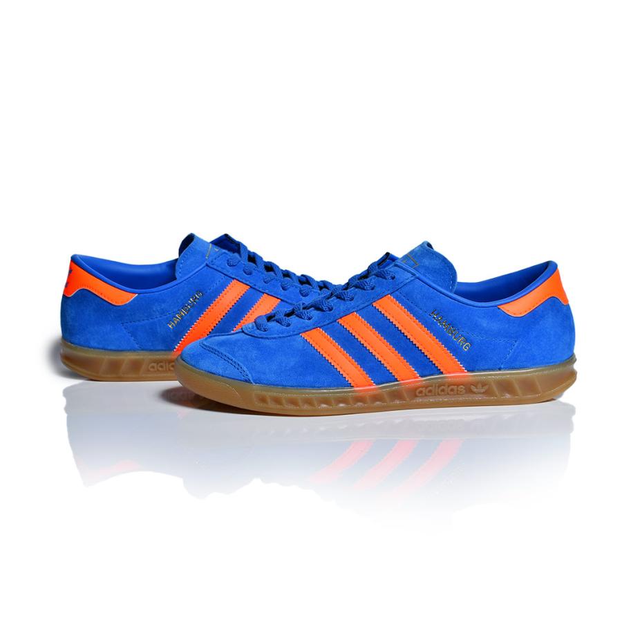 adidas HAMBURG W "BLUE BIRD/SOLAR ORANGE/GUM" アディダス ハンブルク スニーカー ( ハンバーグ ...