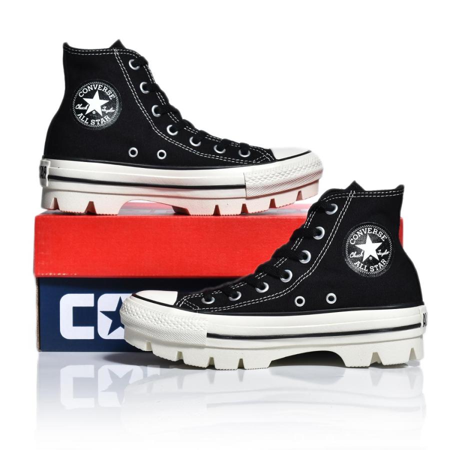 CONVERSE ALL STAR CHUNK HI BLACK コンバース オールスター チャンク ハイ スニーカー 国内正規品 厚底 黒 ...