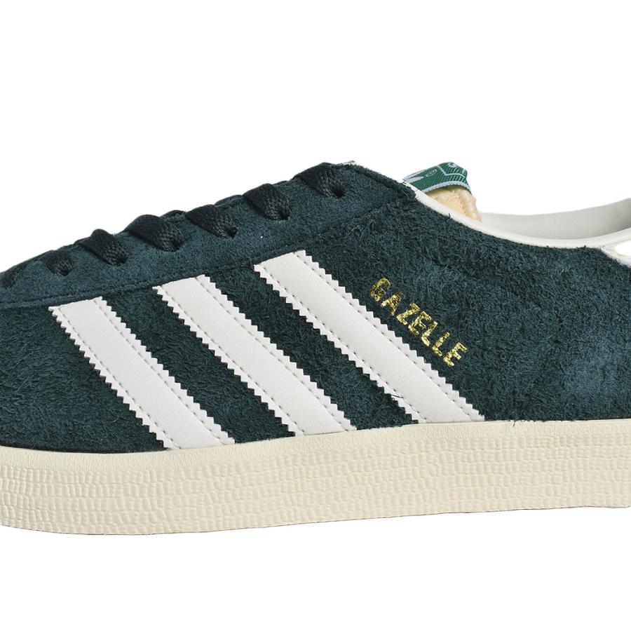 adidas アディダス ガゼル スニーカー GAZELLE ”MINERAL GREEN” ( ガッツレー 緑 グリーン 白 ホワイト ...