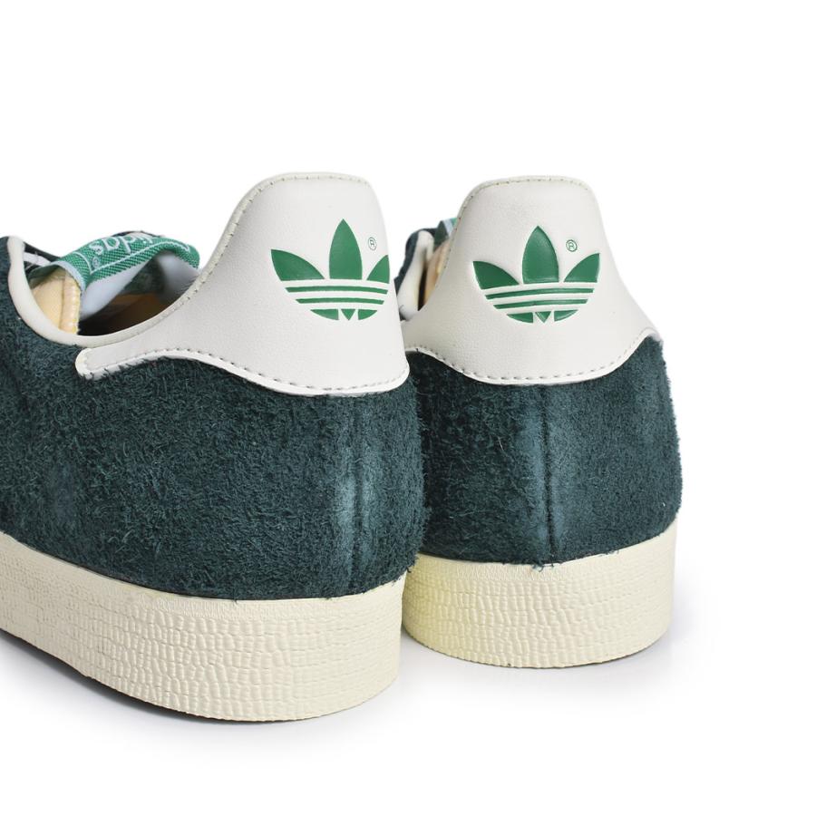 adidas アディダス ガゼル スニーカー GAZELLE ”MINERAL GREEN” ( ガッツレー 緑 グリーン 白 ホワイト ...
