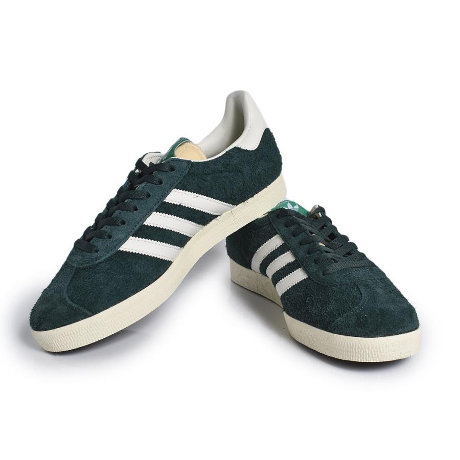 adidas アディダス ガゼル スニーカー GAZELLE ”MINERAL GREEN” ( ガッツレー 緑 グリーン 白 ホワイト ...