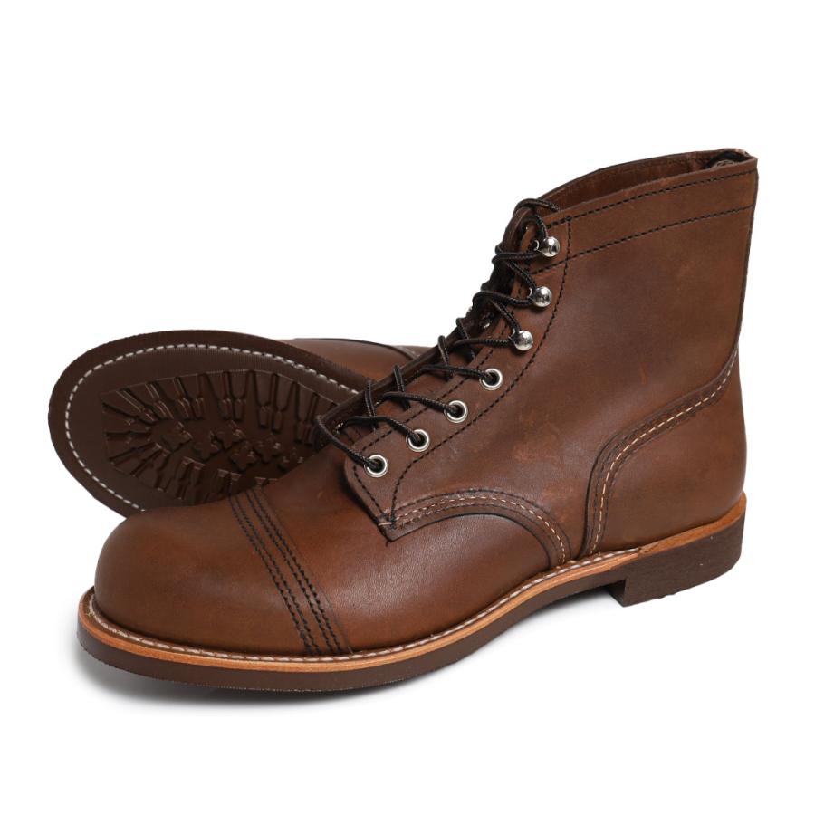 RED WING レッドウィング アイロン レンジャー ブーツ IRON RANGER AMBER HARNESS ( USA製 茶色 ...