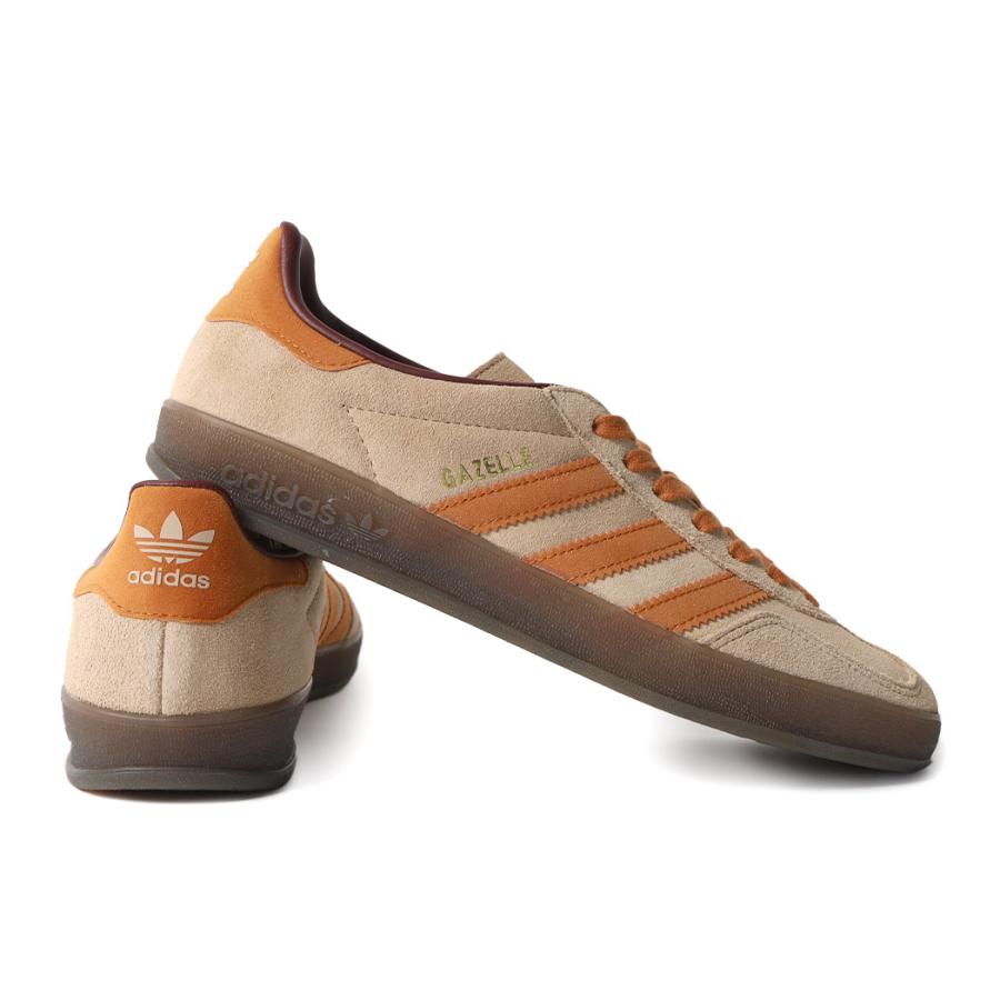 adidas アディダス ガゼル インドア スニーカー GAZELLE INDOOR WARM SANDSTONE ( ガッツレー 茶色 ...