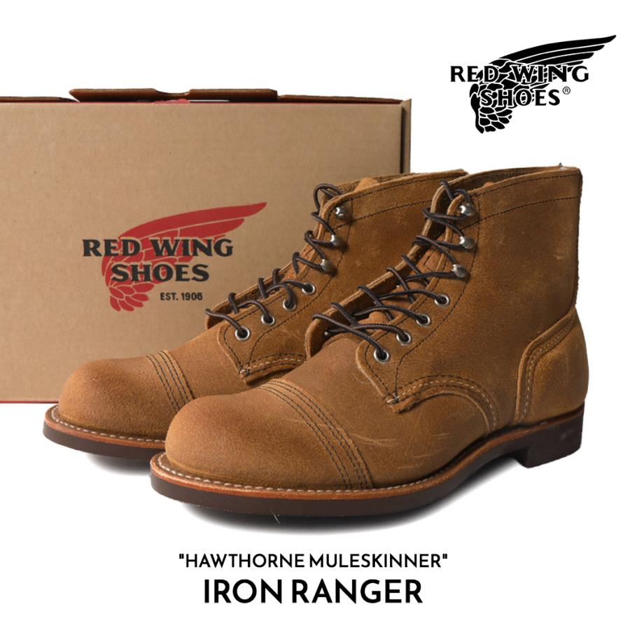 RED WING レッドウィング アイアンレンジャー ブーツ IRON RANGE HAWTHORNE MULESKINNER ( USA製 ...