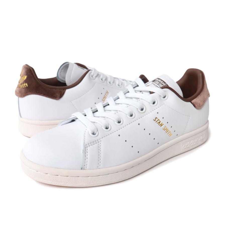 adidas アディダス スタンスミス スニーカー STAN SMITH WHITE/BROWN ( 白 ホワイト 茶色 ブラウン レディース ...