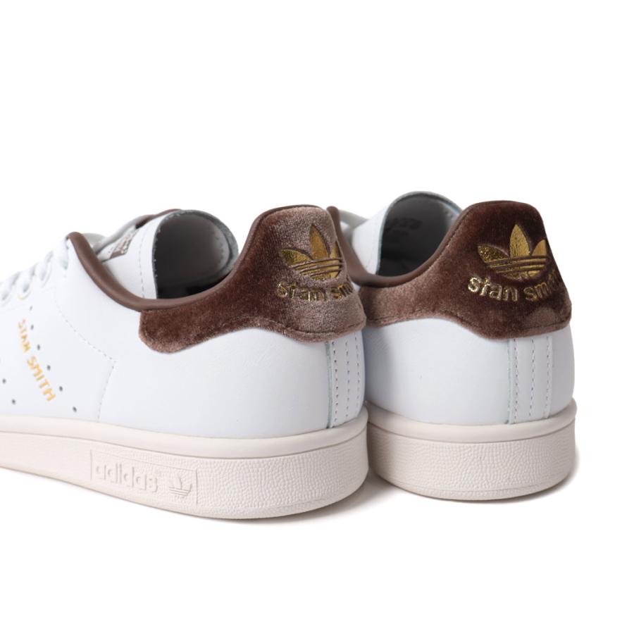 adidas アディダス スタンスミス スニーカー STAN SMITH WHITE/BROWN ( 白 ホワイト 茶色 ブラウン レディース ...