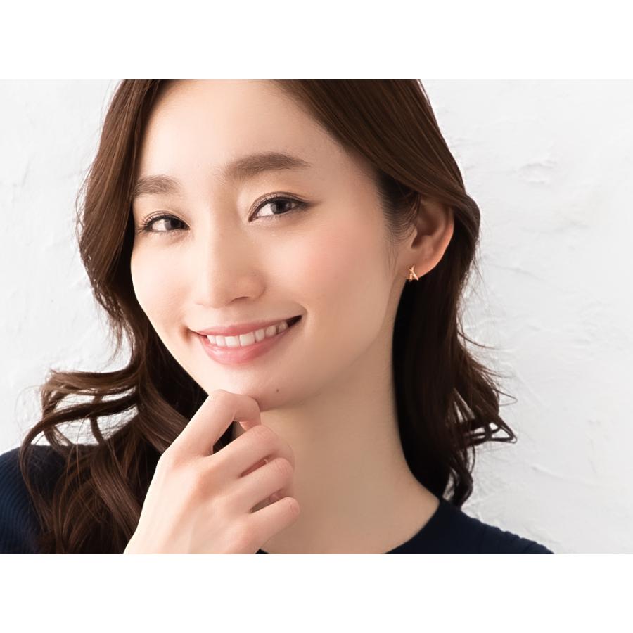 ピアス レディース フープピアス コンビカラー バイカラー ツーカラー18k K18 YG K18 PG イエローゴールド ピンクゴールド 18金ピアス 上品 フォーマル : 111146 ...