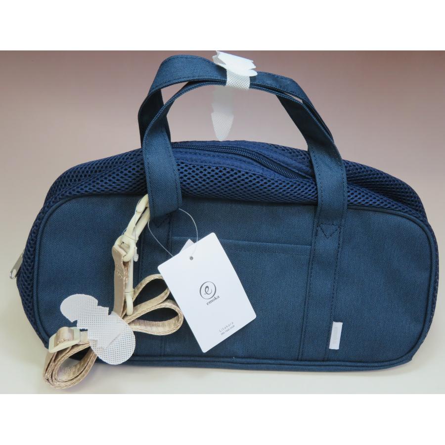 emoka エモカ 絵の具バッグ ショルダーベルト付き NAVY ネイビー W33cm×H14.5cm×D12cm 10241297 : プレシャスアイテム - 通販 - Yahoo!ショッピング