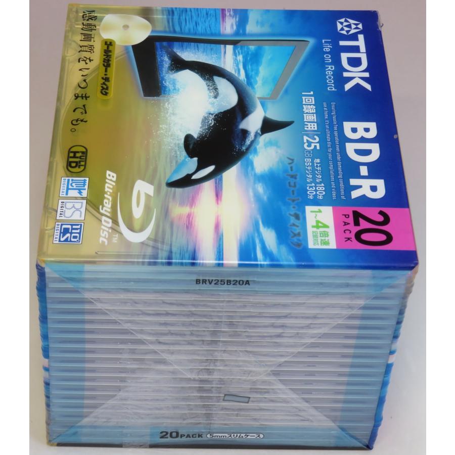 TDK 録画用BD-R 追記型 1-4倍速 片面1層 25GB 20枚 ゴールドカラー・ディスク BRV25B20A 販売終了品 : プレシャスアイテム - 通販 - Yahoo!ショッピング