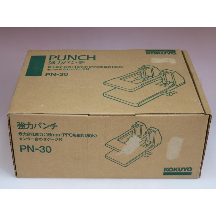 KOKUYO コクヨ 事務用品 穴あけパンチ 強力パンチ（2穴） PN-30 最大穿孔：180枚 センター合わせゲージ付 新古品 : プレシャスアイテム - 通販 - Yahoo!ショッピング