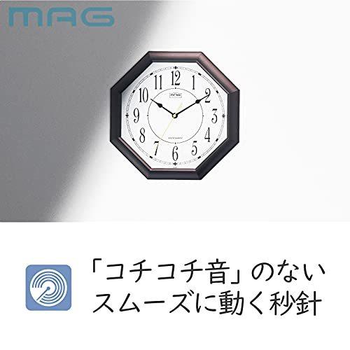 MAG(マグ) 掛け時計 八角形 アナログ オクターゴ 静音 連続秒針 ブラウン W-287BR-Z :riB4AC54B147E4F09:precover - 通販 - Yahoo!ショッピング