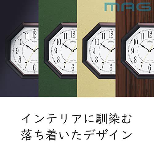 MAG(マグ) 掛け時計 八角形 アナログ オクターゴ 静音 連続秒針 ブラウン W-287BR-Z :riB4AC54B147E4F09:precover - 通販 - Yahoo!ショッピング