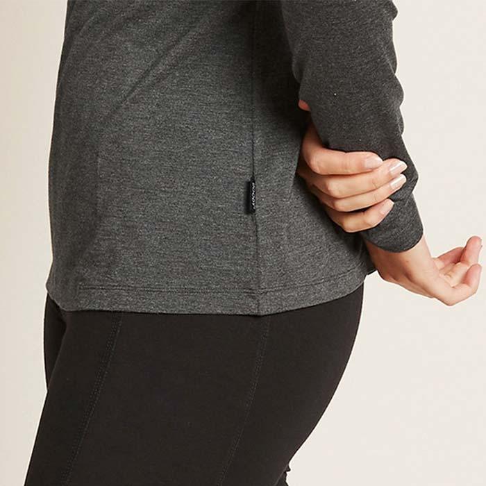 BOODY（ブーディ） ロングスリーブラウンドネックTシャツ レディース ダークモール M :00802971:プレマシャンティ - 通販 - Yahoo!ショッピング