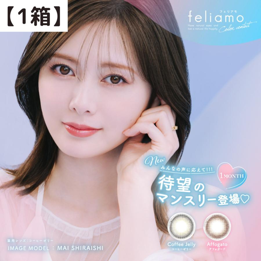 feliamo フェリアモ 【1箱2枚入】 マンスリー カラコン 1month 白石麻衣 フチなし : feliamo-1m : プレム公式ヤフーSHOP - 通販 - Yahoo!ショッピング